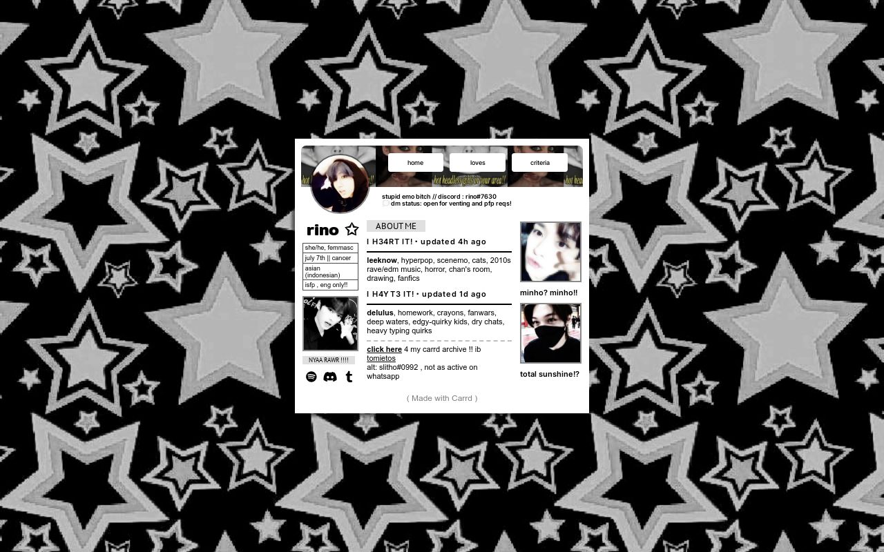 look at this emo lo$er